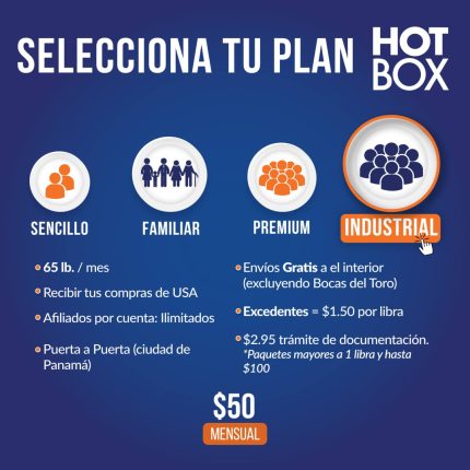 Hot Box – Plan Premium (30 libras) – Hot Express Panamá